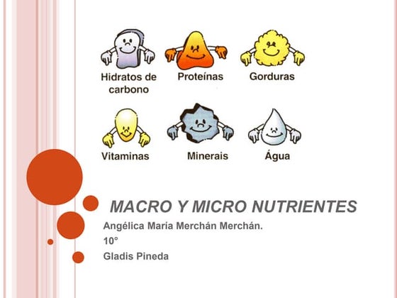 Macro-nutrientes y Micro-nutrientes | PPT