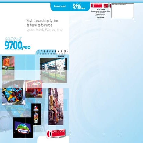 Mactac Soignies Carte Couleurs Films Adhésifs Macal 9700 pro | PDF