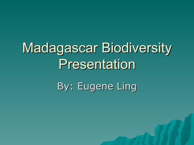 Government and natural resources - Madagascar case study | PPTX