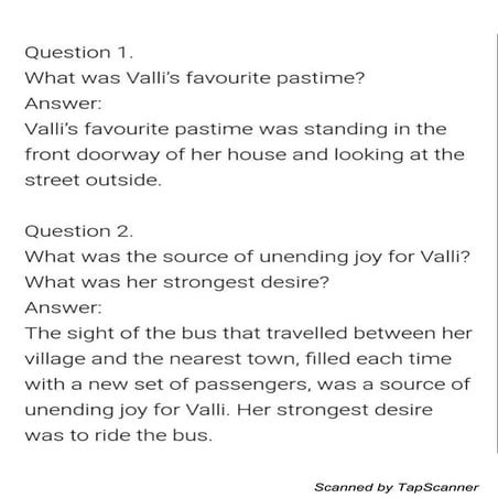 Madam Rides The Bus Questions and Answers | PDF
