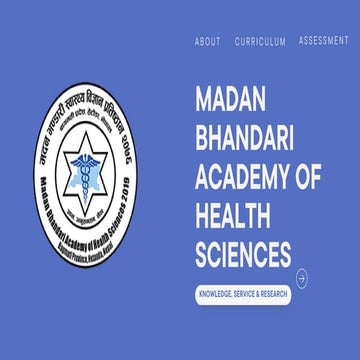 CURRICULUM OF MADAN BHANDARI ACADEMY OF HEALTH SCIENCES (9) (1).pdf | Education