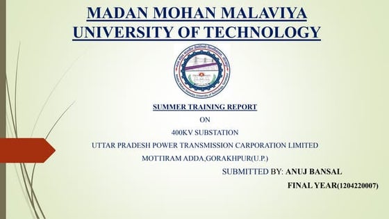PPT ON 33/11KV SUBSTATION | PPT
