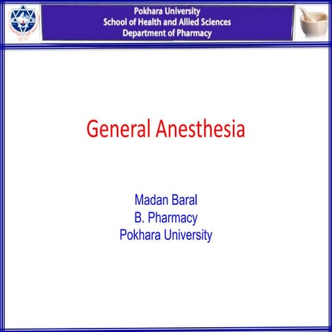 General Anesthesia | PPT