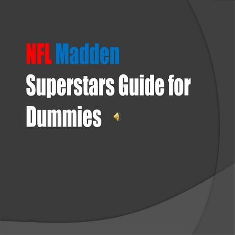 EA Sports Madden NFL 12 Game Manual | PDF