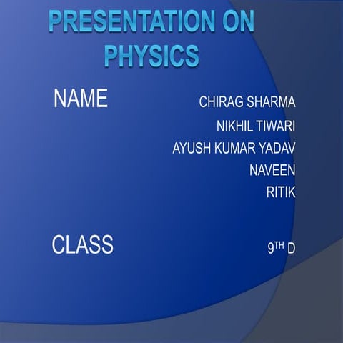 Thrust and Pressure | PPTX