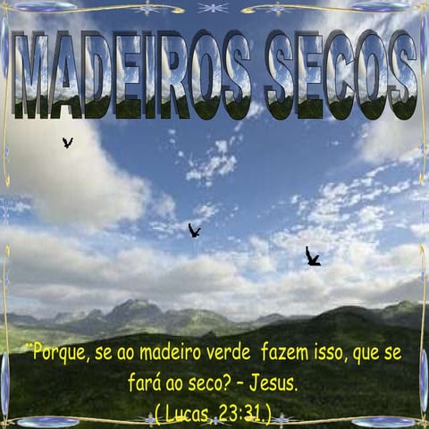 Madeiros Secos. Jr Cordeiro. | PPS