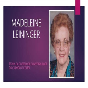 Madeleine leininger - Teorias | PPTX