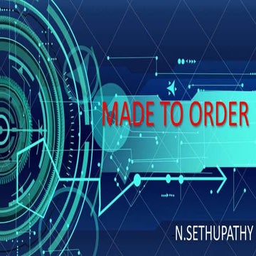 Made to order presentation | PPTX