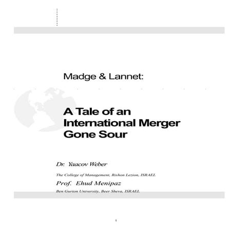 The Madge and LANNET merger - case study | PDF