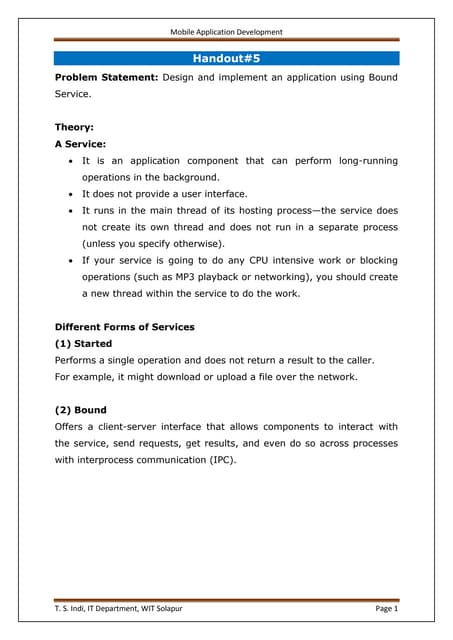 MobileAppDev Handout#6 | PDF | Computer Software and Applications | Computing