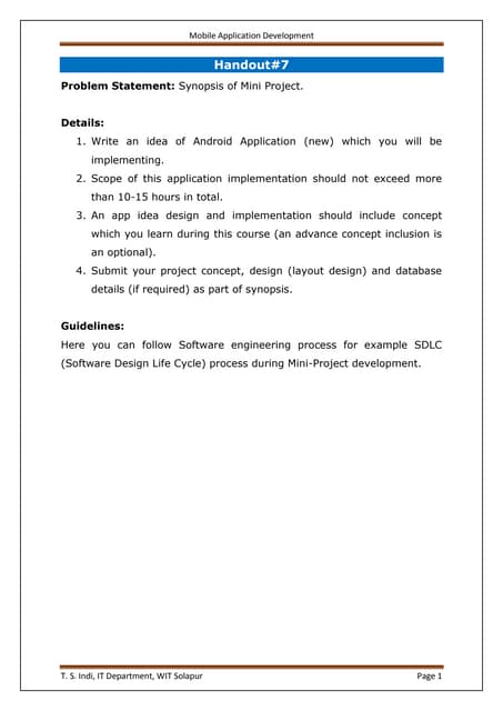 MobileAppDev Handout#9 | PDF