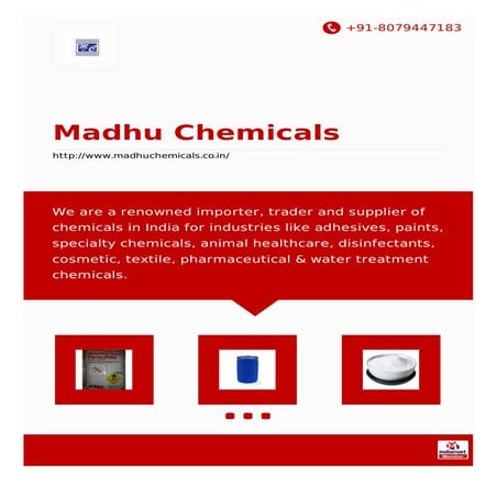 Madhu chemicals | PDF
