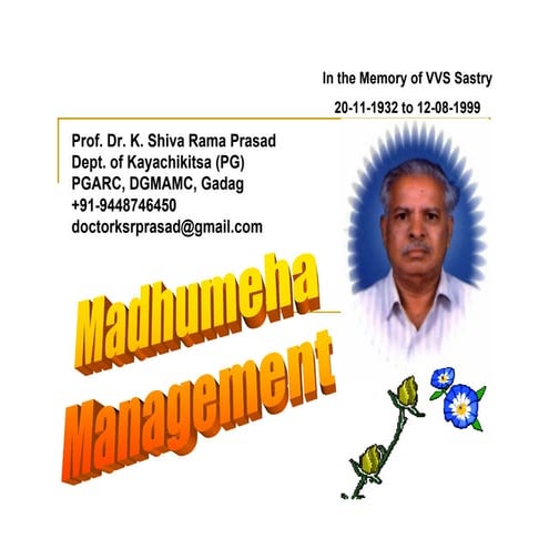 Madhumeha (Diabetes) Management | PDF