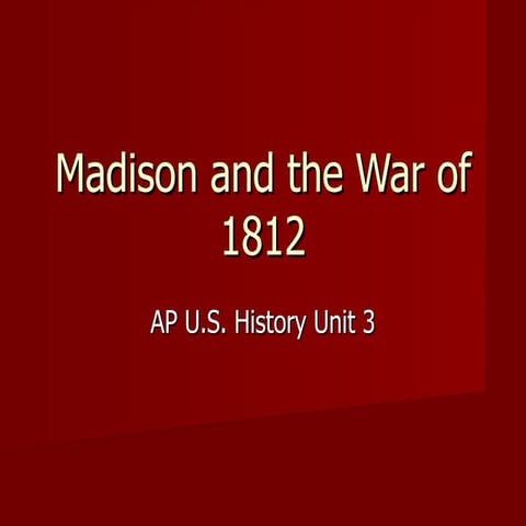 War Of 1812 | PPT