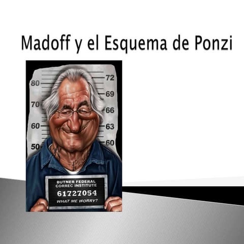 Madoff y el esquema ponzi | PPTX