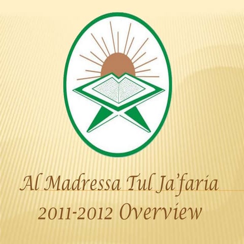 Madressa overview 2011 2012 presentation | PPTX