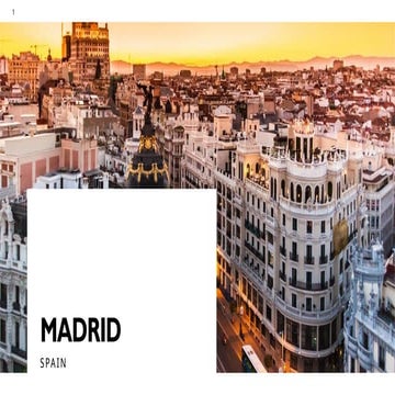 LANDMARKS OF MADRID (SPAIN) - BUILDINGS AND ARCHITECTURES | PPTX