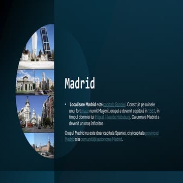 Madrid.pdf prezentrare ppt oras Madrid- Spania | PDF