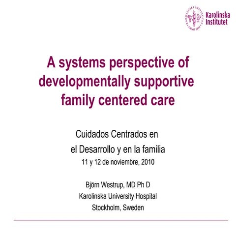 Developmentally Supportive Care | PPTX