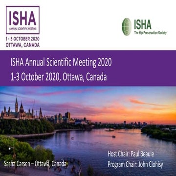 ISHA 2020 - Welcome To Ottawa | PPSX