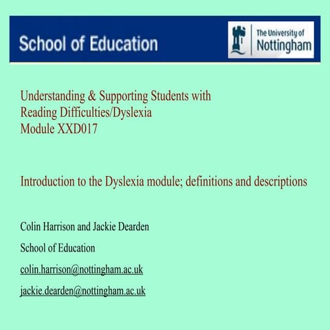 MA dyslexia introduction | KEY | Internet for Beginners | Internet