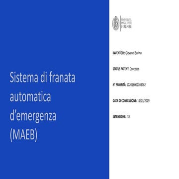 Sistema di frenata automatica d’emergenza (MAEB) | PDF