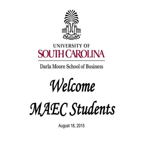 MAEC Orientation | PPT