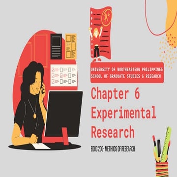 MaEd -Methods of Research - Chapter 6 Experimental Research Group 2 ...