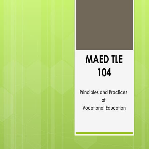 MAED-TLE-104 review for comprehensive exam | PPTX