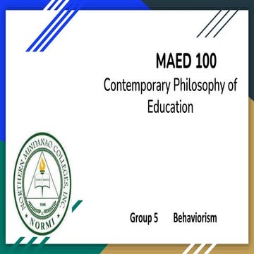 MAED behaviorism (2).pptx