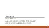 Maele a Sesotho | PPTX