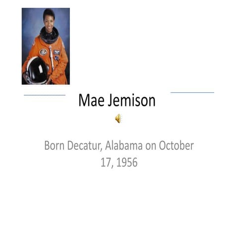 Mae jemison 2.0 | PPTX