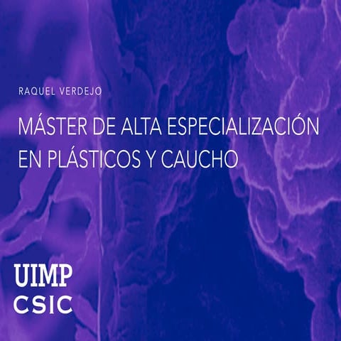 Máster de Alta Especialización en Plásticos y Caucho (UIMP-CSIC) | PDF