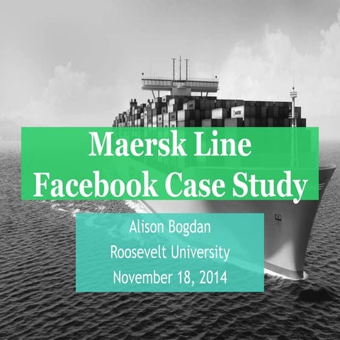 Maersk Line Shipping - Social Media Infographic by Julia Geller | PDF
