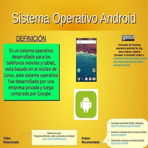 Concepto de Sistema Operativo Android | PDF