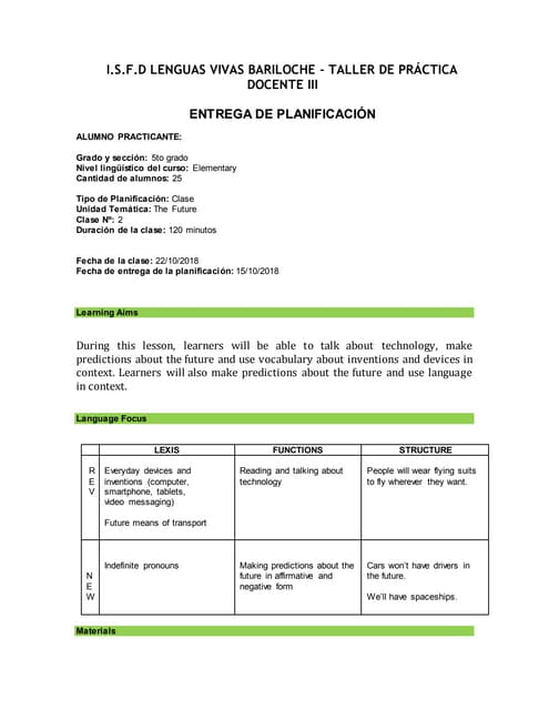 Telling time lesson plan | PPT