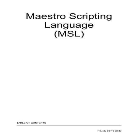 Maestro Scripting Language Cnc Programacion Pdf