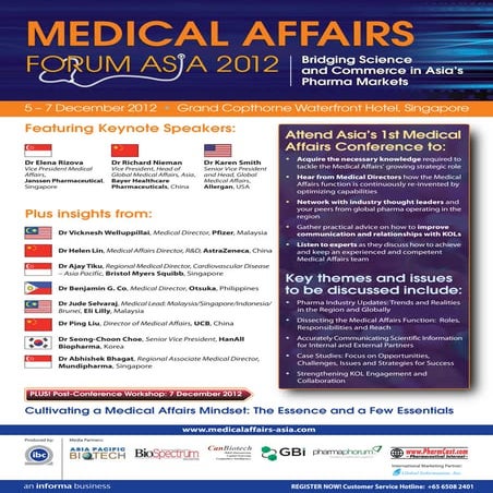 Medical Affairs Functions in Pharmaceutical Companies: Mission ...