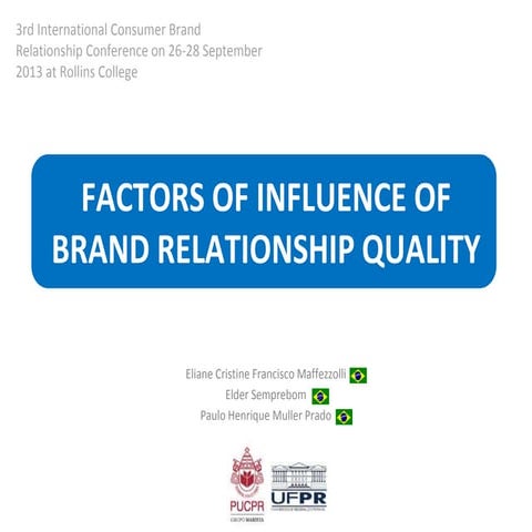 The evolution of consumer brand relationships | PPTX
