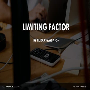 Limiting factor in decision making | PPTX