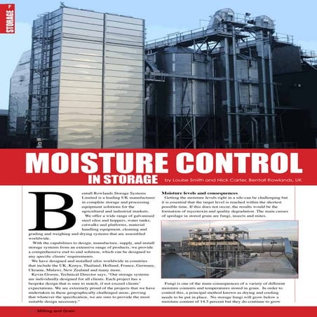 Moisture control in storage | PDF