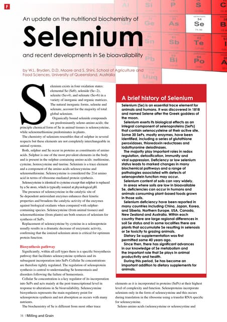 Selenium metabolism and its clinical significance | PPT