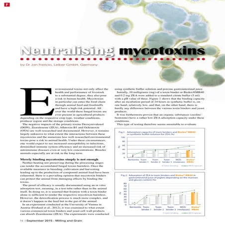 Role of toxin binder, acidifier and mold inhibitor in feed formulation ...