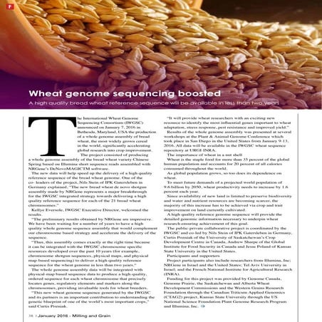 Wheat genome sequencing boosted | PDF