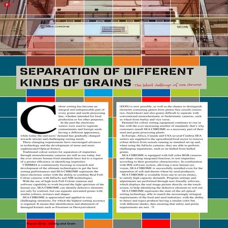 Separation of different kinds of grains | PDF