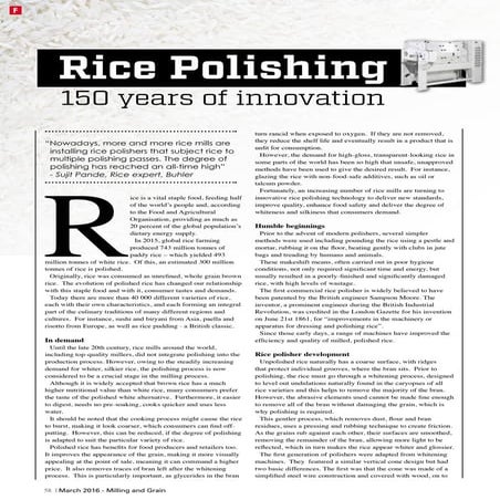 Rice Polishing - 150 years of innovation | PDF