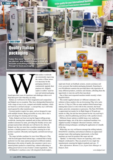 CASE STUDY: Packaging machines for bespoke products | PDF