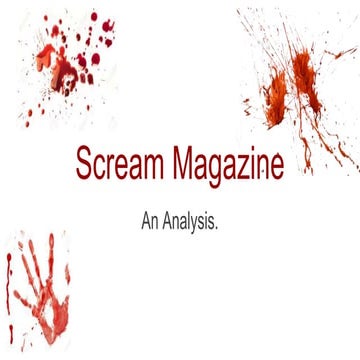 Scream Magazine Analysis | PPT