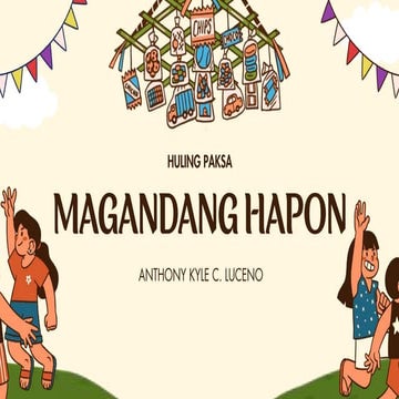 Magandang Hapon sa ating lahat at sapptx | PPTX