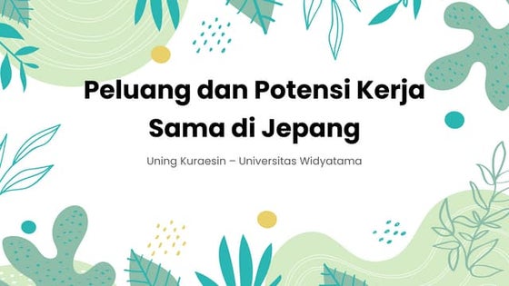 Presentasi Peluang Kerja di Japan oleh LPK AZKO | PDF